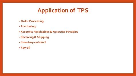 Transaction Processing System Tps Pptx