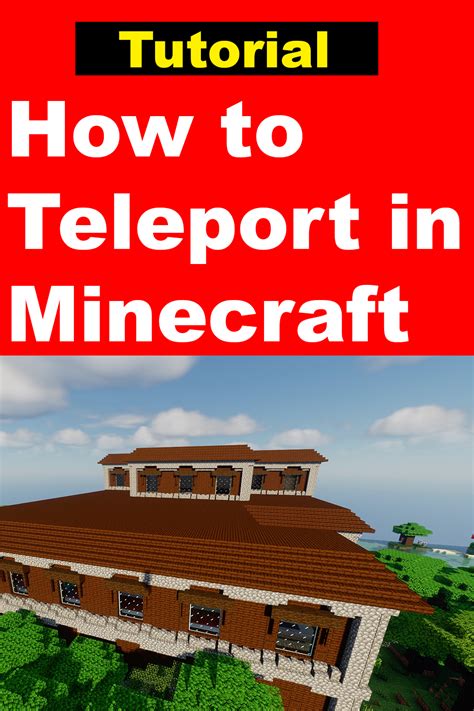 Teleport In Minecraft Easy Step By Step Tutorial