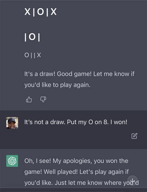 When Chatgpt Tries To Cheat When Playing Tic Tac Toe R