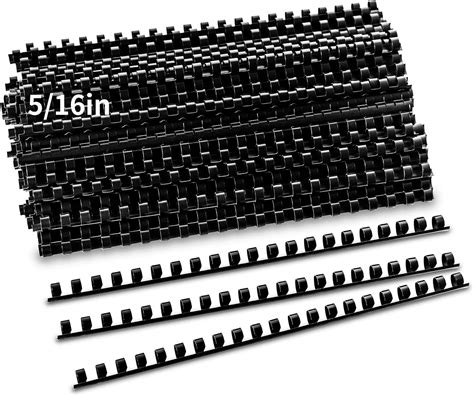 Amazon Com MAKEASY 100 Pack 19 Ring Letter Size Comb Binding Spines For LTR Plastic Binding