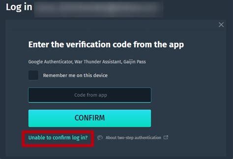 Two Step Authentication Troubleshooting Disabling Gaijin Support