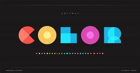 Premium Vector Color Overlap Decorative Text Effect Template