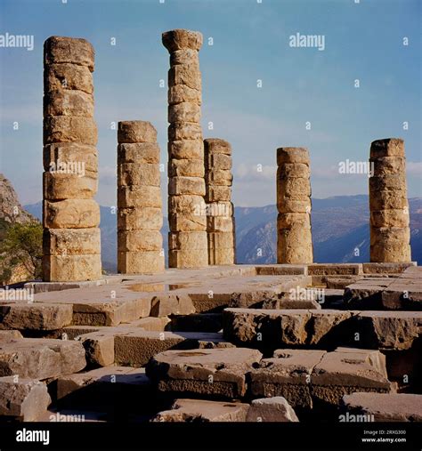The Temple Of Apollo Temple Of Apollo In Delphi World Cultural Heritage Unesco Gr Greece
