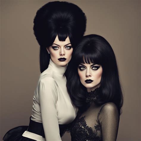 Emma Stone Dressed As Elvira Mistress Of The Dark By Dondodero On