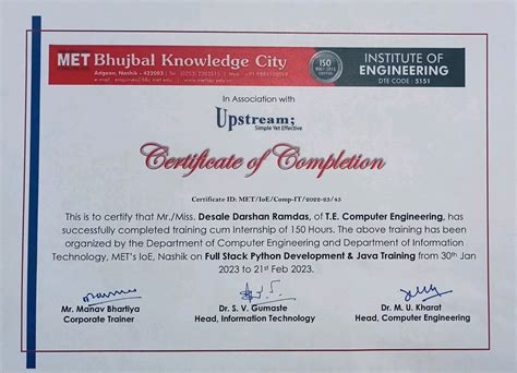 Darshan Desale On Linkedin Connections Training Project