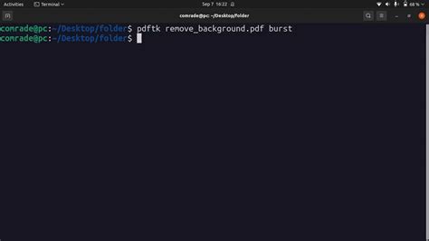 how to split pdf on linux with without command line updf