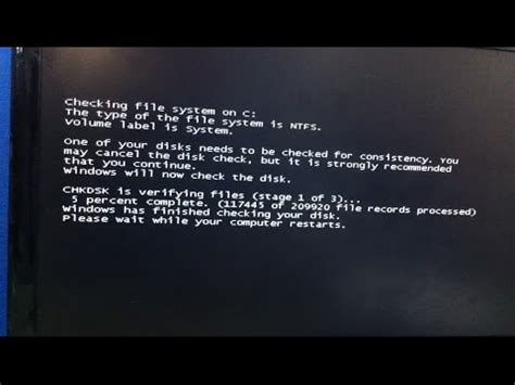You Have A Problem With Checking The NTFS File System Windows Diary