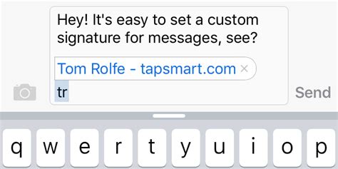 Guide How To Add A Signature To Your Text Messages On Iphone Tapsmart