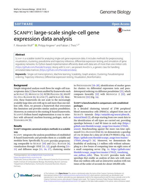 Scanpy Large Scale Single Cell Gene Expression Data Analysis Pdf
