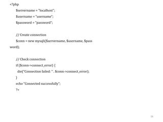 Mysql With Php Pptx