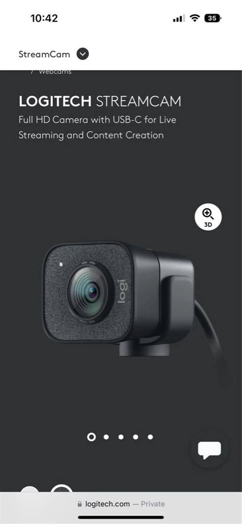 Logitech Streamcam Computers Tech Parts Accessories Webcams On Carousell