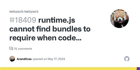 runtime js cannot find bundles to require when code splitting among