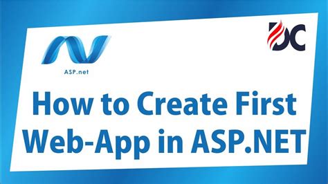 How To Create First Web App In Aspnet Create First Web Aspnet Youtube