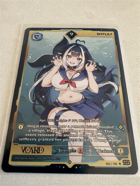 Gamersupps Vcard Rising Stars 1st Ed Full Art 9 Vtuber Shylily Ebay
