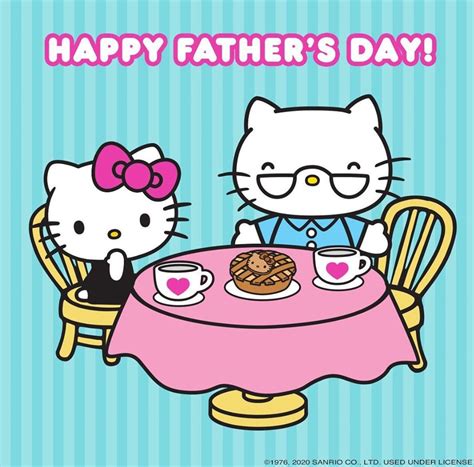 Happy Fathers Day Papa Hello Kitty Printables Hello Kitty