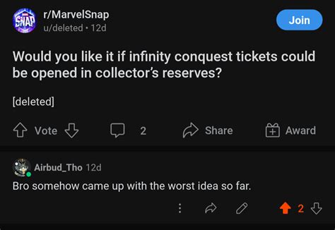 Developers Stealing Bad Ideas From Reddit And Making Them Worse Rmarvelsnap