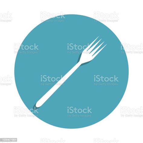 포크 배지 스타일에서 아이콘입니다 부엌 도구 모음 아이콘 중 하나는 Ui Ux에 대 한 사용할 수 있습니다 그릇에 대한 스톡 벡터 아트 및 기타 이미지 Istock