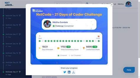 Nxtcode21daysofcoderchallenge Nxtcode Nxtwave Ccbp Ccbpians Nikitha Gundala