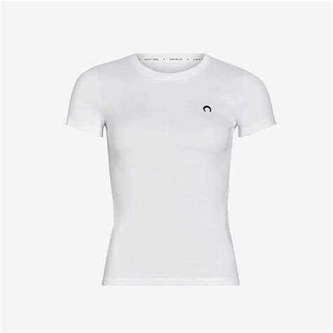 W 마린 세르 오가닉 코튼 티셔츠 화이트 Marine Serre Kream