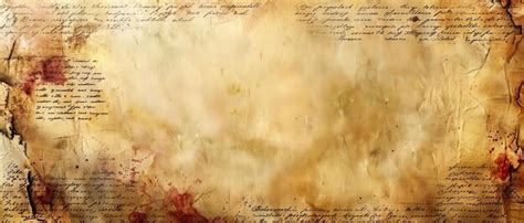 Ancient Scroll With Handwritten Text Premium Ai Generated Image