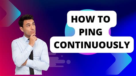How To Ping Continuously Ping Command Youtube
