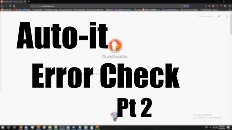 Autoit Error Checking Part 2 Autoit Error Checking Part 2