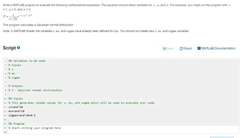 solved write a matlab program to evaluate the following