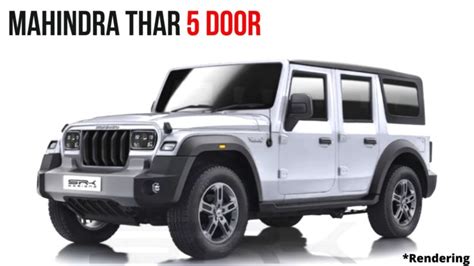 5 Door Mahindra Thar India Launch Likely In Early 2023