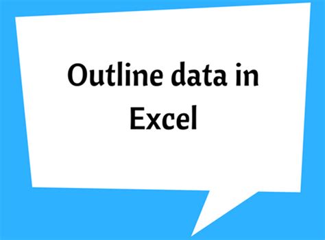 Outline Data In Excel Sheetzoom Excel Courses