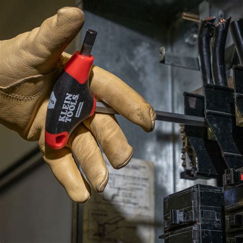 Hex Key Set Sae T Handle 6 Inch With Stand 10 Piece Jth610e