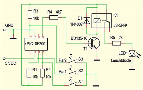 Multifunktions Zeitrelais Mit Pic10f200
