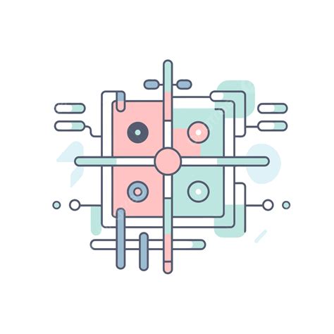 design linear da ilustração em vetor conceito de tecnologia png operações ícone linear ícone