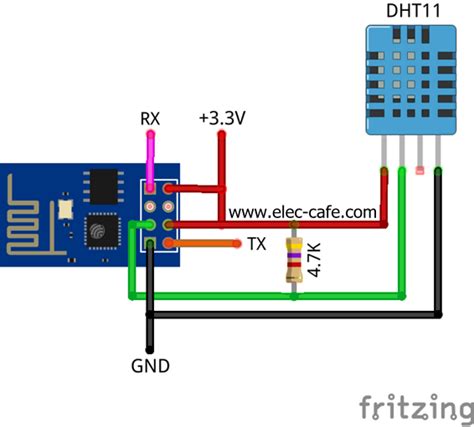Dht11 Temperature Humidity Sensor With Nodemcu Esp8266 Arduino