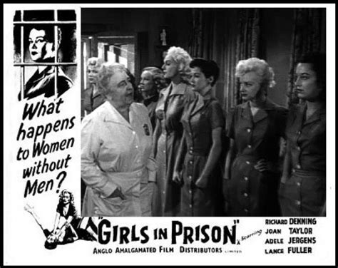 British Girls In Prison Released July 1956 Stars Richard Denning Joan