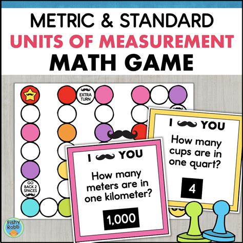 Standard And Metric Units Of Measurement Math Game Worksheets Library