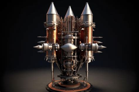 Premium Ai Image D Render Of An Experimental Rocket Engine Design Created With Generative Ai