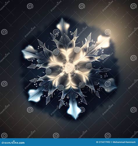 Snowflake Macro Made With Generative Ai Stock Illustration Illustration Of Mesmerizing