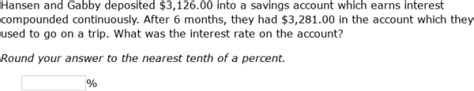 Ixl Continuously Compounded Interest Word Problems Algebra 2 Practice