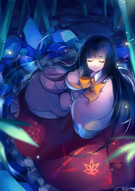 Safebooru Bamboo Bamboo Forest Bangs Black Hair Blunt Bangs Blurry
