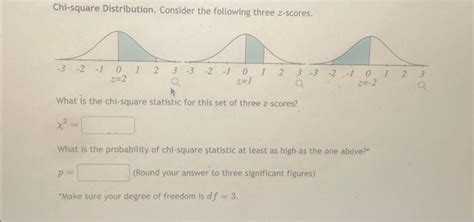 Solved Chi Square Distribution Consider The Following Three Chegg