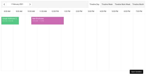 Timelines Devextreme Scheduler Codesandbox