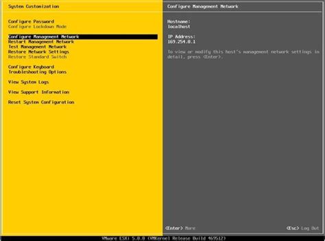 Configure Network Adapter Settings Vmware Esxi Netra Server X3 2 Html Document Collection
