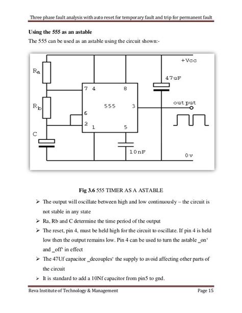 three phase fault analysis with auto reset for temporary fault and tr…