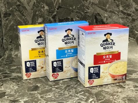 매일 아침 건강한 시리얼 퀘이커 오트밀 롯데제과 네이버 블로그
