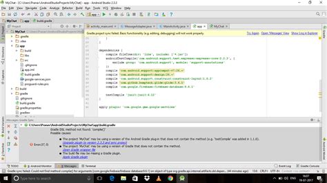Android Gradle DSL Method Not Found Complie With Firebase Dependency Stack Overflow