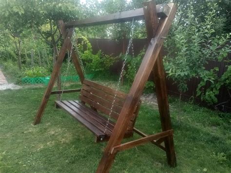 Качеля Качеля садовая Деревяна качеля Гойдалка Дерево Розкладна 5 500 грн Сад огород