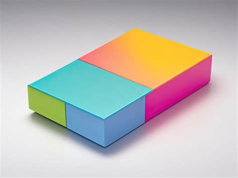 Premium Photo Degradable Colored Rectangle