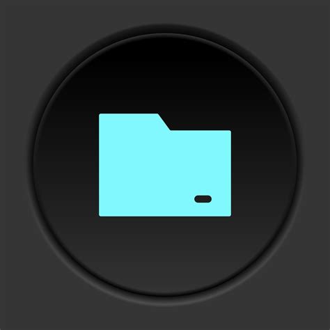 Round Button Icon Folder Button Banner Round Badge Interface For Application Illustration On