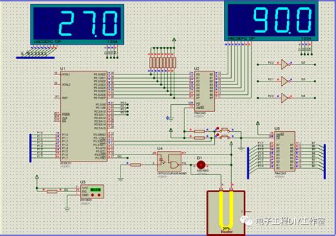 基于51单片机电热水壶自动加热水温控制系统（源程序仿真论文）用单片机及相应的组成部件组成电热杯温度的自动控制系统要求测温范围0～100