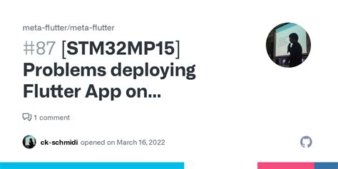 [stm32mp15] problems deploying flutter app on stm32mp157c dk2 · issue